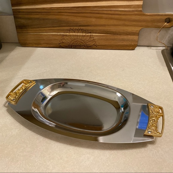 Kromex | Dining | Vintage Kromex Serving Tray Midcentury Modern | Poshmark